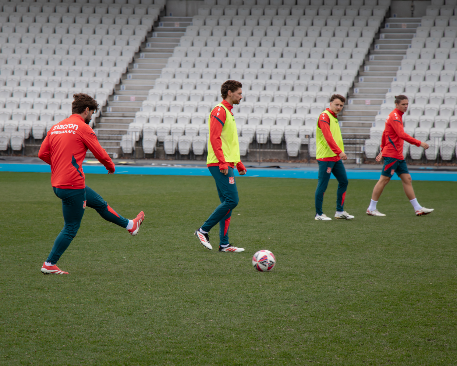 Wrexham FC train at Lakeside Stadium - State Sport Centres